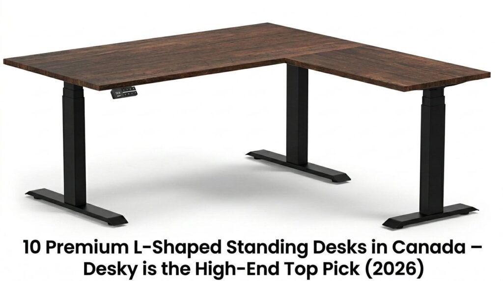 Premium L-Shaped Standing Desks in Canada for 2026 – Desky as a High ...